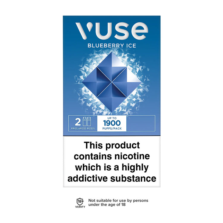 Vuse Pro E-Liquid Pods | Blueberry Ice | Free UK Delivery