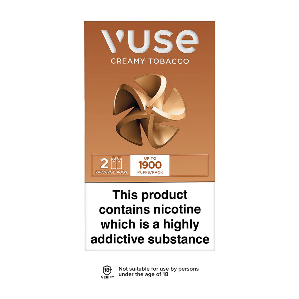 Vuse Pro E-Liquid Pods | Creamy Tobacco | Free UK Delivery