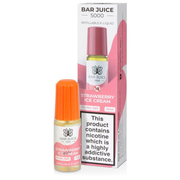 Bar Juice 5000 Strawberry Ice Cream E Liquid 10ml | Free UK Delivery
