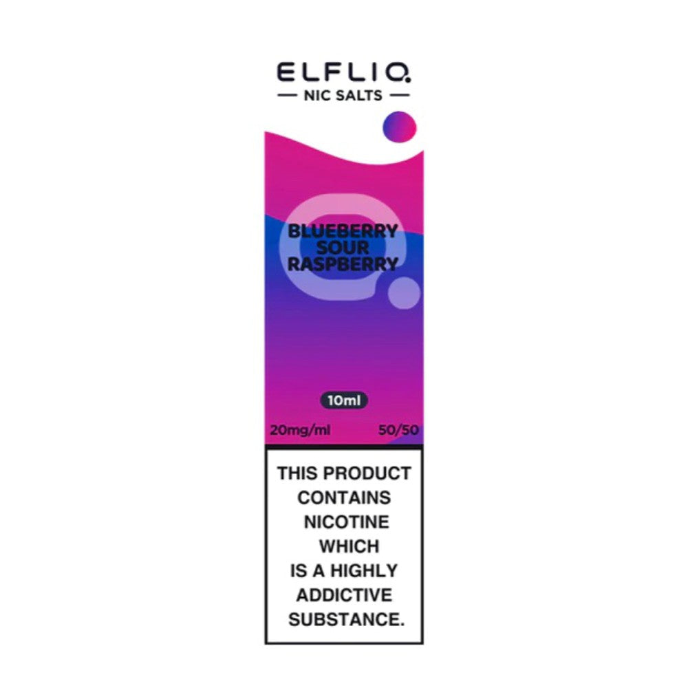 Elf Bar ElfLiq Blueberry Sour Raspberry E Liquid 10ml | Free UK Delivery