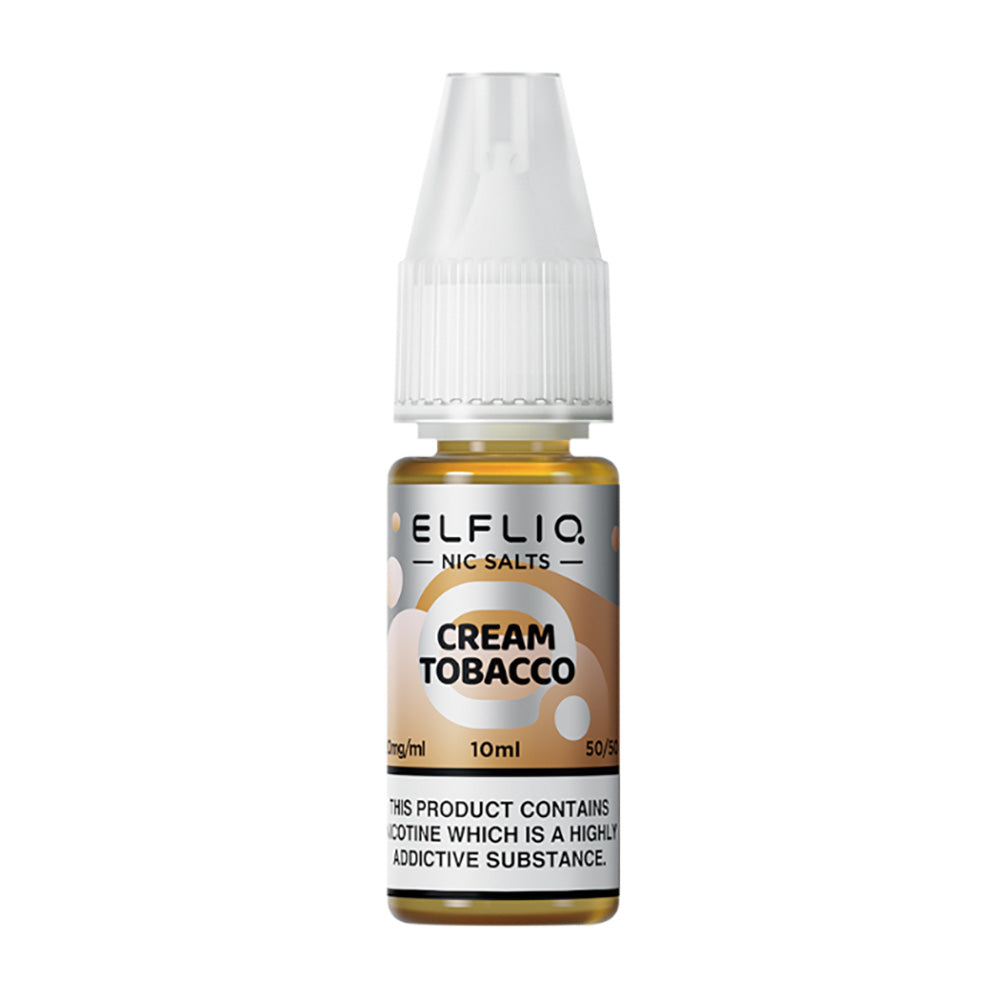 Elf Bar ElfLiq Cream Tobacco E Liquid 10ml | Free UK Delivery