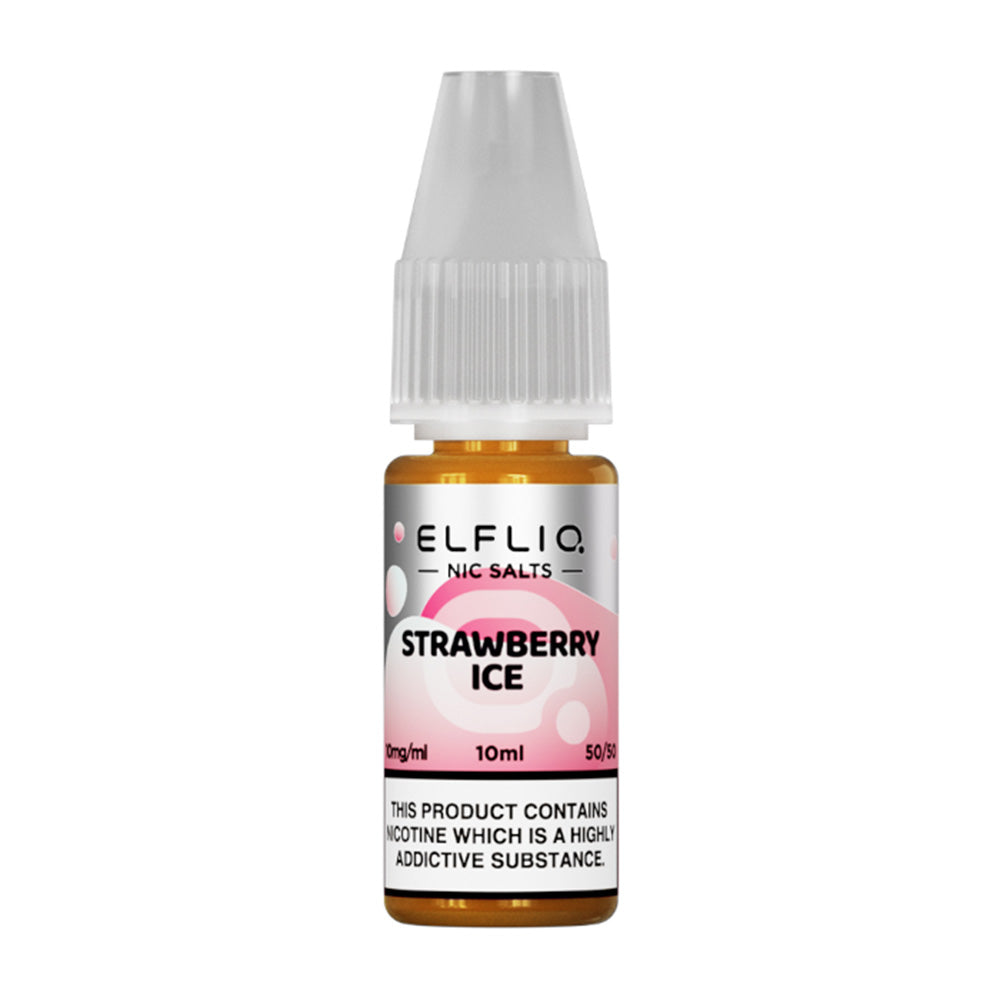 Elf Bar ElfLiq Strawberry Ice E Liquid 10ml | Free UK Delivery